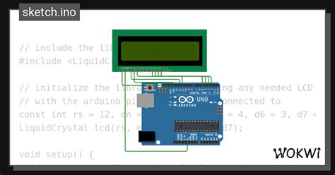 Lcd Interfacing And Print Hello World Wokwi ESP32 STM32 Arduino Simulator