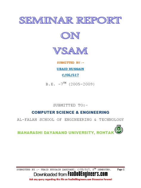 virtual storage access method seminar report on vsam pdf operating