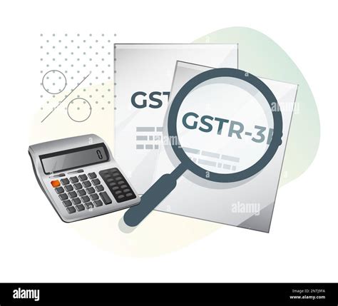GST Compliance GSTR B Return Filing Illustration As EPS File Stock Vector Image Art