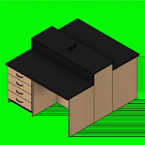 Lab 05 Wide Option 03 Modular Casework Revit Bim Model Laboratory Casework 12