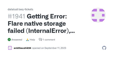 Getting Error Flare Native Storage Failed Internalerror Data File `datastreamstream