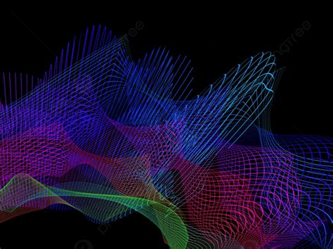Abstract Wireframe Distortions Art Background Distortion Flow Graphic Background Image And