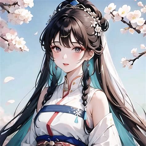 Ai绘画樱花女孩