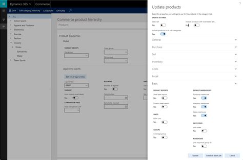 管理产品类别和产品 Commerce Dynamics 365 Microsoft Learn