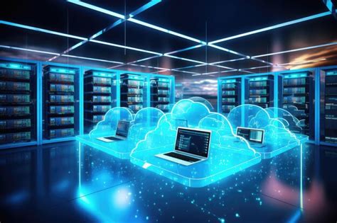Generated Illustration Of A Cloudbased Data Storage System Premium Ai Generated Image
