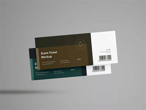 Ticket Mockup The Free Mockup