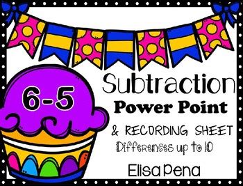 Subtraction Facts Power Point By Elisa Pena Teachers Pay Teachers