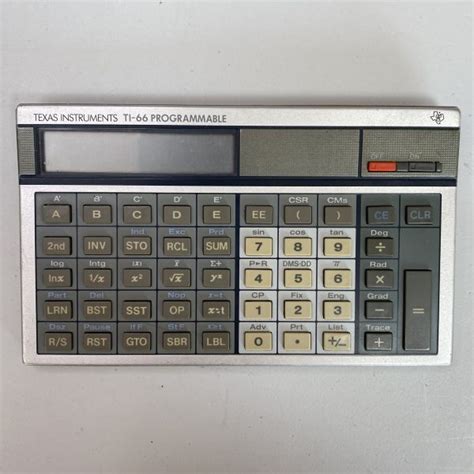 Texas Instruments Ti 66 Programmable Calculator Erix Collectables