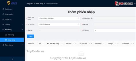 full code báo cáo Đatn website quản lý trung tâm tiêm chủng vnvc sử
