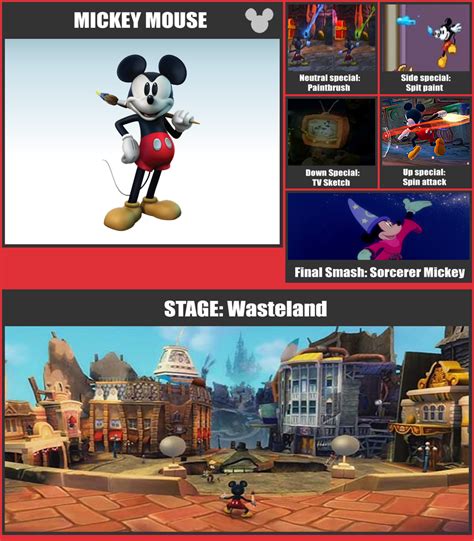 Mickey Ssb Moveset By Danilo On Deviantart