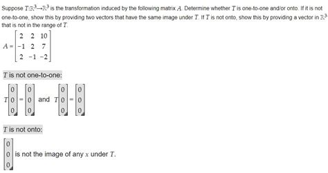 Solved Suppose T R3R3 Is The Transformation Induced By The Chegg Com