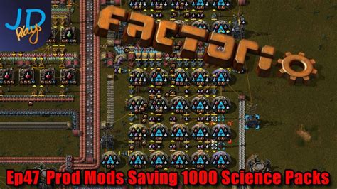 Prod Mods Saving 1000 Science Packs Ep47 Factorio Biter Hell