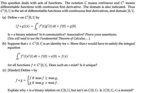 Solved This Question Deals With Sets Of Functions The
