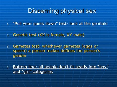 Discerning Physical Sex Pull
