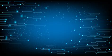 Circular Hud Connection With Circuit Board Futuristic Modern Website Background Or Cover Page
