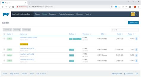 使用rancher server部署本地多节点k8s集群 rancherlabs 博客园