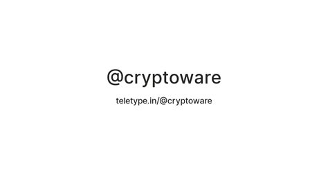 Cryptoware — Teletype