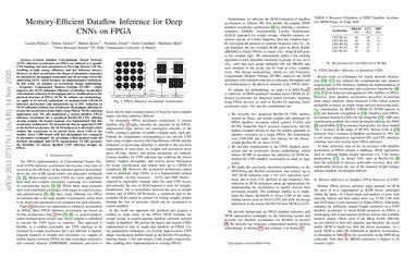 Memory Efficient Dataflow Inference For Deep CNNs On FPGA Papers With