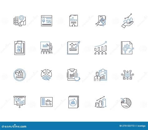Data Visualization Outline Icons Collection Data Visualization Chart