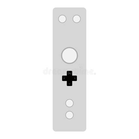 Top View Of A Videogame Wireless Joystick Stock Vector Illustration