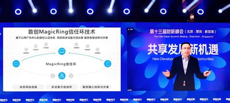 Intelligent Interconnection Honor Magicring Unveiled At Caixin Summit R Honor