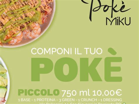 Menù Pokè Miku