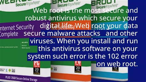 Fix Web Root Error Code 102 Basicsprotection Ppt