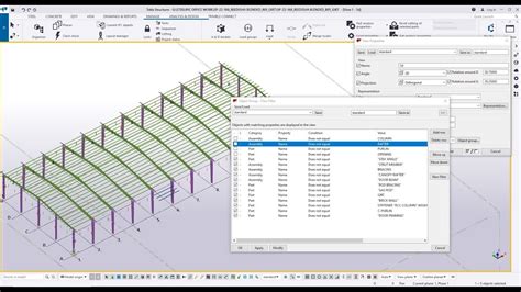 Use Of Object Group View Filtering In Tekla Structure Youtube