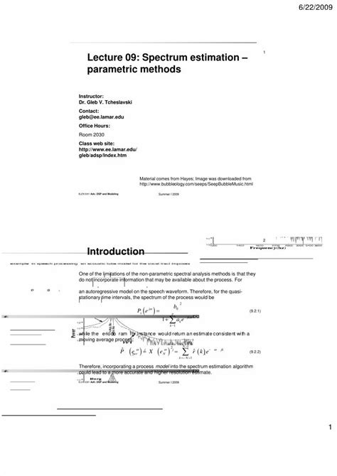 Pdf Lecture 09 Parametric Se Dokumen Tips