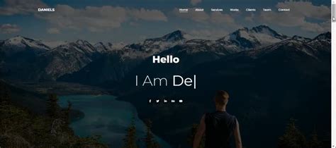 Mariam Gerges On Linkedin Daniels Is A Responsive Single Page Portfolio Website That I Built Using