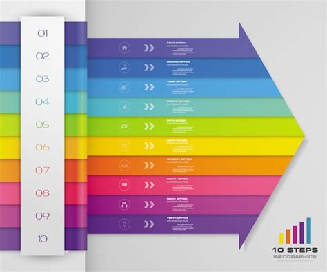 Premium Vector Infographics Arrow Chart Element