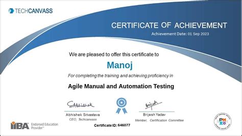 Im Happy To Share That Ive Obtained A New Certification Agile Manual And Automation Testing