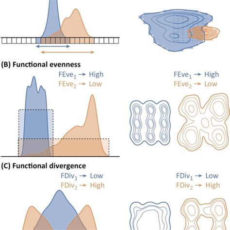 Illustration Of The Concepts Of Functional Diversity And Those