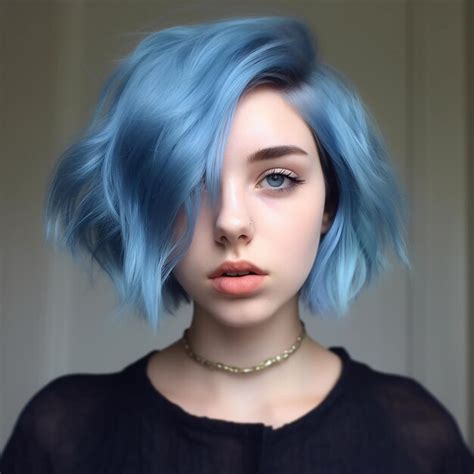 Premium Photo Beautiful Sexy Girl With Heavenly Eyes And Morden Hair Style Different Colors In