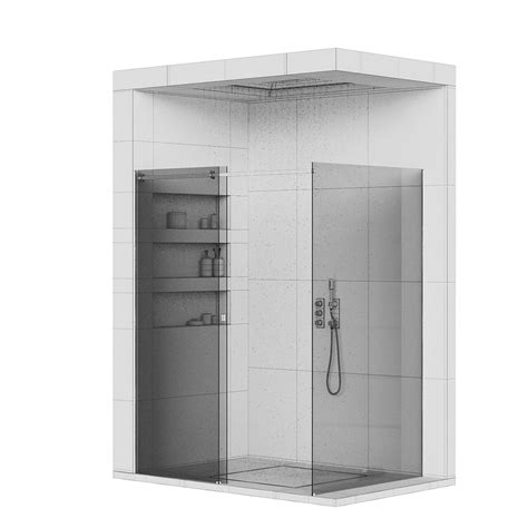Shower Partition Set 1 3d Model By Artnuvo