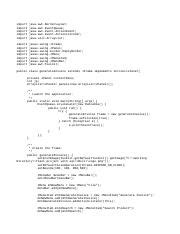 GenerateInvoice Java Import Import Import Import Import Java Awt