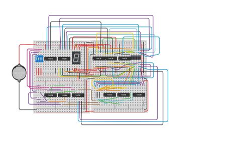 Circuit Design 2 Bit Adder With 7 Segment Display Version 1 Tinkercad