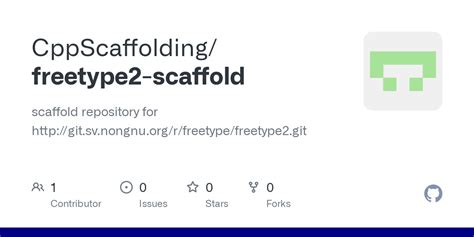 GitHub CppScaffolding Freetype Scaffold Scaffold Repository For