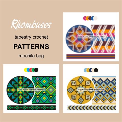 Wayuu Mochila Bag Patterns Set Women Inspire Uplift