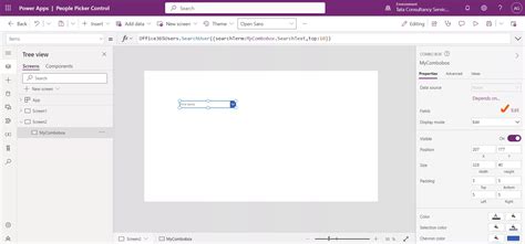 Office 365 Users Connector People Picker Control Power Apps