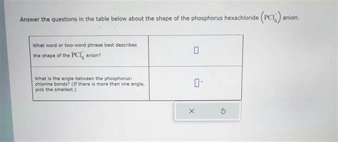 Solved Answer The Questions In The Table Below About The