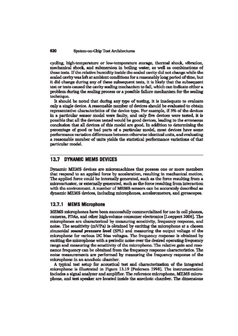 Mems Testing Mems 620 Test Architectures Cycling Or Storage Thermal Shock Vibration