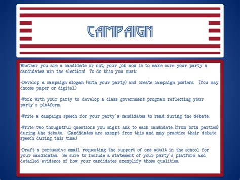 Class Election Project Reagan Reach