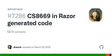 Cs In Razor Generated Code Issue Dotnet Razor Github
