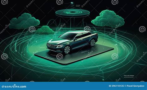 Technology Wireless Car Charging Stock Illustration Illustration Of Charger Future 296110135