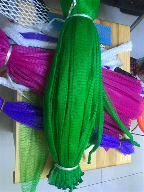 Factory Direct Colorful Pe Pp Mesh Tubular Net Packing Sleeve Bag Wholesale By Rolls Buy