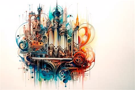 Abstract Symbolic Composition On The Theme Of Music Stock Illustration Illustration Of Melody