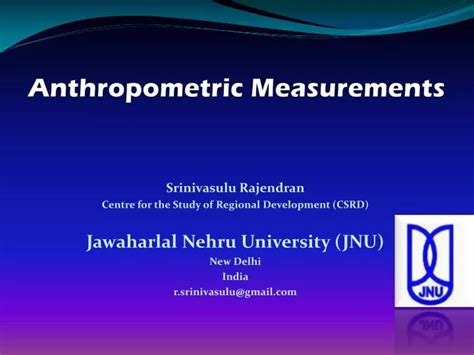 Ppt Anthropometric Measurements Powerpoint Presentation Free Download Id 2099799