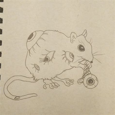 Old Little Sketch Of A Mutated Rat Oc Rsketches