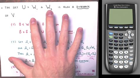 Sums And Direct Sums Of Subspaces YouTube